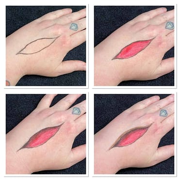 stitches makeup step by step