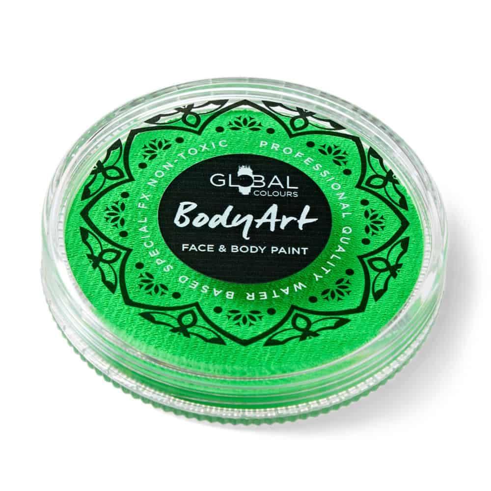 Global Colours Neon Green - UV BodyArt FX Cake Paint