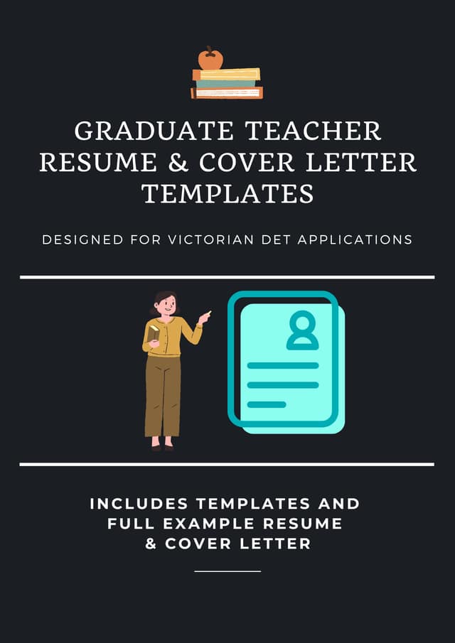 Graduate Teacher Resume Template (+ Cover Letter) | Resumes To Impress