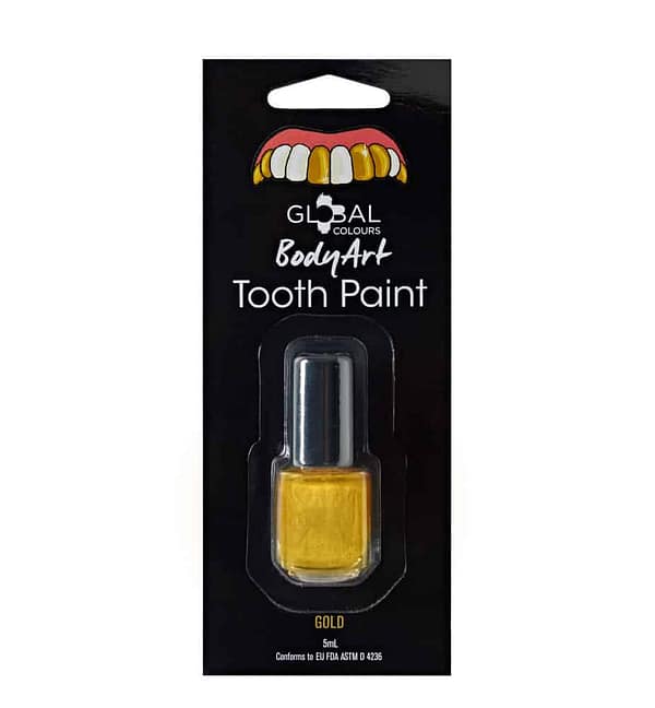 Global Colours Gold - 5ml Tooth Paint BodyArt Special FX
