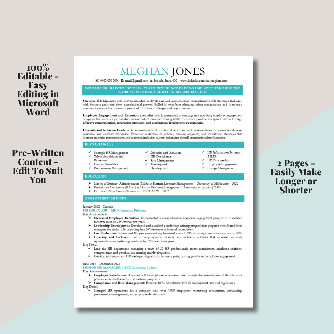 Executive Resume Template